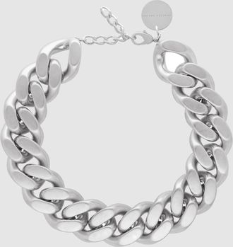 Vanessa Baroni Collier Big Flat Chain Silver Vintage
