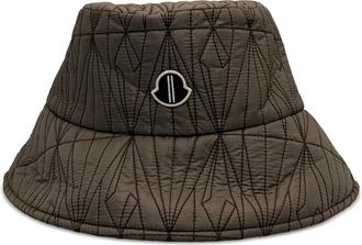 Moncler unisex, Accessoires, Brun, Taille: M Cappello Imbottito Bucket Hat
