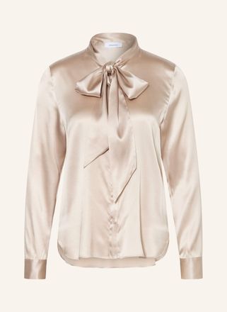 Darling Harbour Darling Harbour Schluppenbluse Aus Seide beige