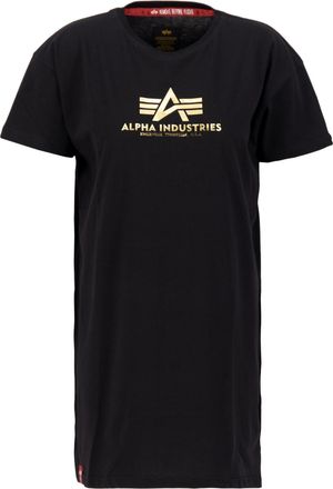 Alpha Industries Alpha Industries Basic T Long Foil Print Wmn T-Shirt f&uuml;r Damen Black