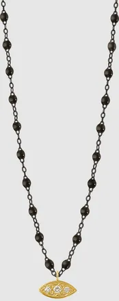 Gigi Clozeau Collier Clin doeil Or Noir Diamants 42cm