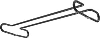 Cabilock Schwarzer Weinregal Glashalter aus Robustem Metall Wandmontierter Weinglashalter zum Sicheren Aufhängen und Schutz Praktisches Design für Küche Bar un