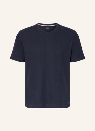 HUGO BOSS Schlafshirt Structure blau