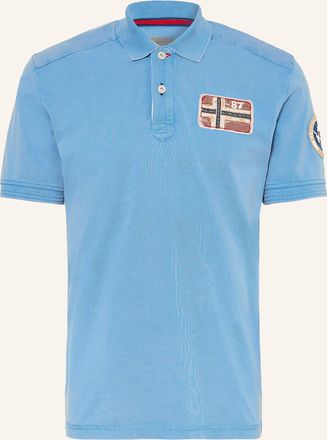 Napapijri Piqu&eacute;-Poloshirt E-Archive blau