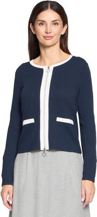 Betty Barclay Sweatjacke Damen Shirtjacke mit Struktur Materialmix