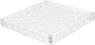 Angoily Acryl Muschel Aufbewahrungsbox F&auml;cher Rund Klare Sammelbox mit Kratzfestem Deckel f&uuml;r Schmuck und Kleine Sch&auml;tze Organizer f&uuml;r Muscheln und Edelsteine