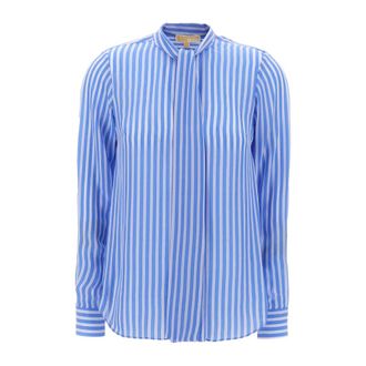 Michael Kors Femme, Blouses et Chemises, Bleu, Taille: 42 FR Striped Blouse