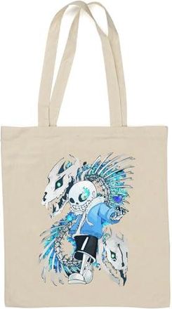 Generic ANIME 198 Sac fourre-tout en coton naturel Blanc