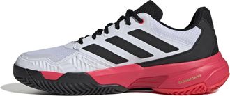 adidas Herren Courtjam Control 3 Tennis Shoes Tennisschuhe, FTWR White/core Black/Lucid red, 40 2/3 EU