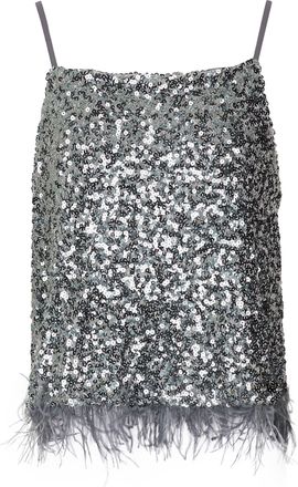 8 by YOOX SEQUIN HALTER TOP