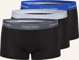 Calvin Klein 3er-Pack Boxershorts Icon Cotton Stretch Low Rise blau