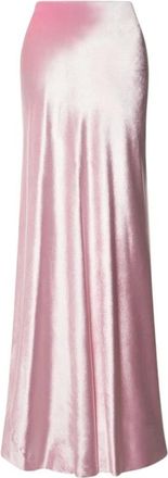 Alberta Ferretti Femme, Jupes, Rose, Taille: 38 FR Longue jupe en velours