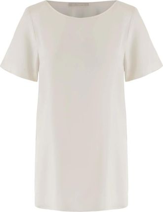 Allude Femme, Tops, Blanc, Taille: 36 FR T-shirt en soie stretch