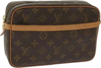 Louis Vuitton Pre-owned Toile pochettes-minaudieres - Femme - Pre-owned - Brun - Taille: ONE Size