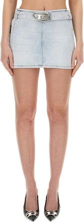 Diesel Denim Regular Fit Skirt - Blue