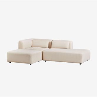 Sklum Sklum - Zweiteiliges modulares Ecksofa mit Chaiselongue rechts und Fogler-Hocker