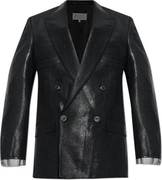 Maison Margiela Homme, Vestes, Noir, Taille: M Blazer Crois&eacute;