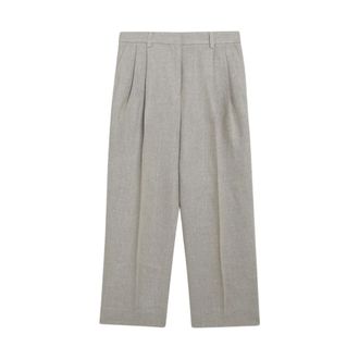 Toteme Hose mit doppelten Bundfalten - - Trousers - Damen - Beige - M