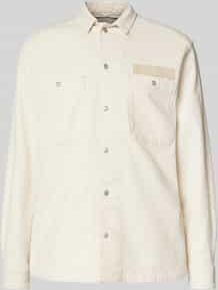 Replay Regular Fit Hemdjacke mit Label-Badge Modell Worker