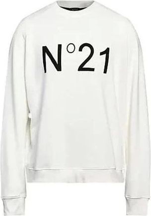 N&deg;21 Homme, Sweatshirts et sweats &agrave; capuche, Blanc, Taille: XL Felpa E04163291102