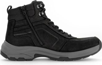 Gabor Sportliche Leder-/Textil-Stiefel - - Shoes - Herren - Schwarzk - 43 1/2 EU