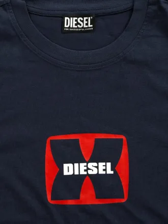 Diesel Rundhalsshirt Slim Fit Logo Shirt - T-DIEGOR-K47