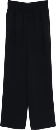 Emporio Armani Femme, Pantalons, Noir, Taille: 34 FR Wide-Leg Tailored Pantalons