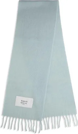 Maison Kitsun&eacute; Baby Alpaca Scarf - Blue