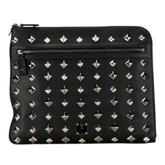 MCM Pre-owned Plastik clutches - - Pre-owned - Damen - Schwarzk - ONE SIZE
