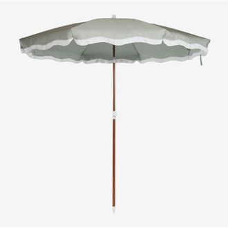 Sklum Sklum - Parasol Jarko &Oslash;230 cm en tissu et acier Vert Kaki