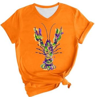 Generic Tee Shirt Femme Grande Taille D&eacute;t&eacute; Manche Court Basiques Hauts Shirts D&eacute;t&eacute; D&eacute;contract&eacute;e Loose Vetement &Agrave; La Mode Manches Courtes Chemise L&acirc;che Et Resp