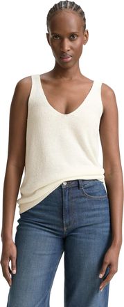 Tom Tailor Damen 1046679 Pullunder, 10332 - Off White, M EU