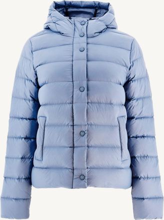 Jott Doudoune droite &agrave; capuche Bleu d&eacute;lav&eacute; Jane - Taille XS