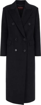 Max Mara Knielanger Mantel - Schwarz