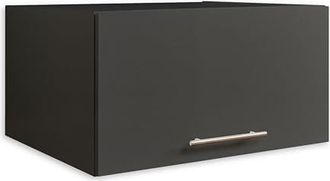 Laundreezy Schrankaufsatz f&uuml;r Waschmaschinenschrank, Anthrazit - Aufsatzschrank f&uuml;r zus&auml;tzlichen Stauraum in der Waschk&uuml;che - 67,5 x 38 x 67,5 cm (B/H/T)
