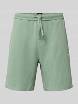 HUGO BOSS Regular Fit Sweatshorts aus Baumwoll-Mix Modell WAFFLE