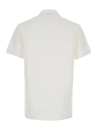 Burberry Mens Polo Shirt Eddie White Cotton T-Shirts And Polos