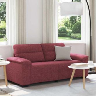 vidaXL 2-Sitzer-Sofa Weinrot 140 cm Stoff Vidaxl
