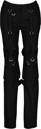 Off-white Femme, Pantalons, Noir, Taille: 34 FR Wool Cargo Pantalons