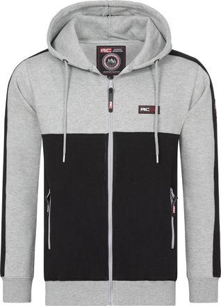 Rock Creek Herren Kapuzenpullover Hoodie mit Rei&szlig;verschluss und Taschen Langarm Sweatjacke Freizeit Sport Streetwear Basic Casual Pullover mit Kapuze Kordelzug J