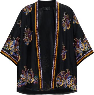 Etro paisley-print jacket - Noir