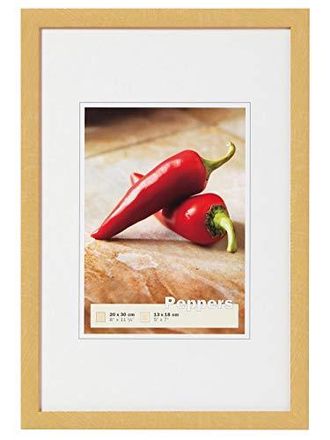 Walther Design BP130G Peppers Bilderrahmen, Holz, 21 x 29,7 cm, gold DIN A4)