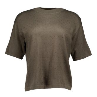 Nenette 42Bb Rundhals Strickware - - Knitwear - Damen - Gr&uuml;n - M
