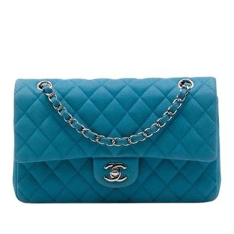 Chanel Sac bandouli&egrave;re vintage Chanel Pre-owned Double Flap - Femme - Pre-owned - Bleu - Taille: ONE Size