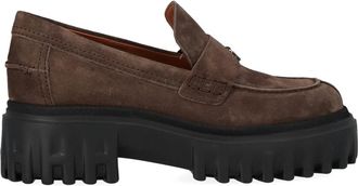 Hogan Femme, Chaussures, Brun, Taille: 39 1/2 EU Moccasin H700
