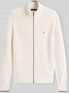 Tommy Hilfiger Regular Fit Strickjacke aus reiner Baumwolle