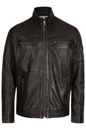 Bugatti Lederjacke BUGIORGIO (1-St) mit modischen Steppungen