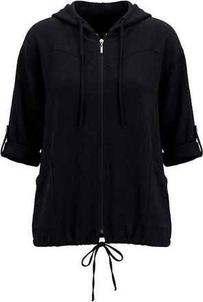 Miamoda Longbluse Musselin-Bluse Komfort Fit 3/4-&Auml;rmel