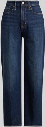 Lauren Ralph Lauren High Waist Straight Fit Jeans mit Label-Patch
