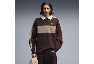 Puma Sweatshirt T7 Relaxed Polo Sweatshirt mit Rundhalsausschnitt Herren